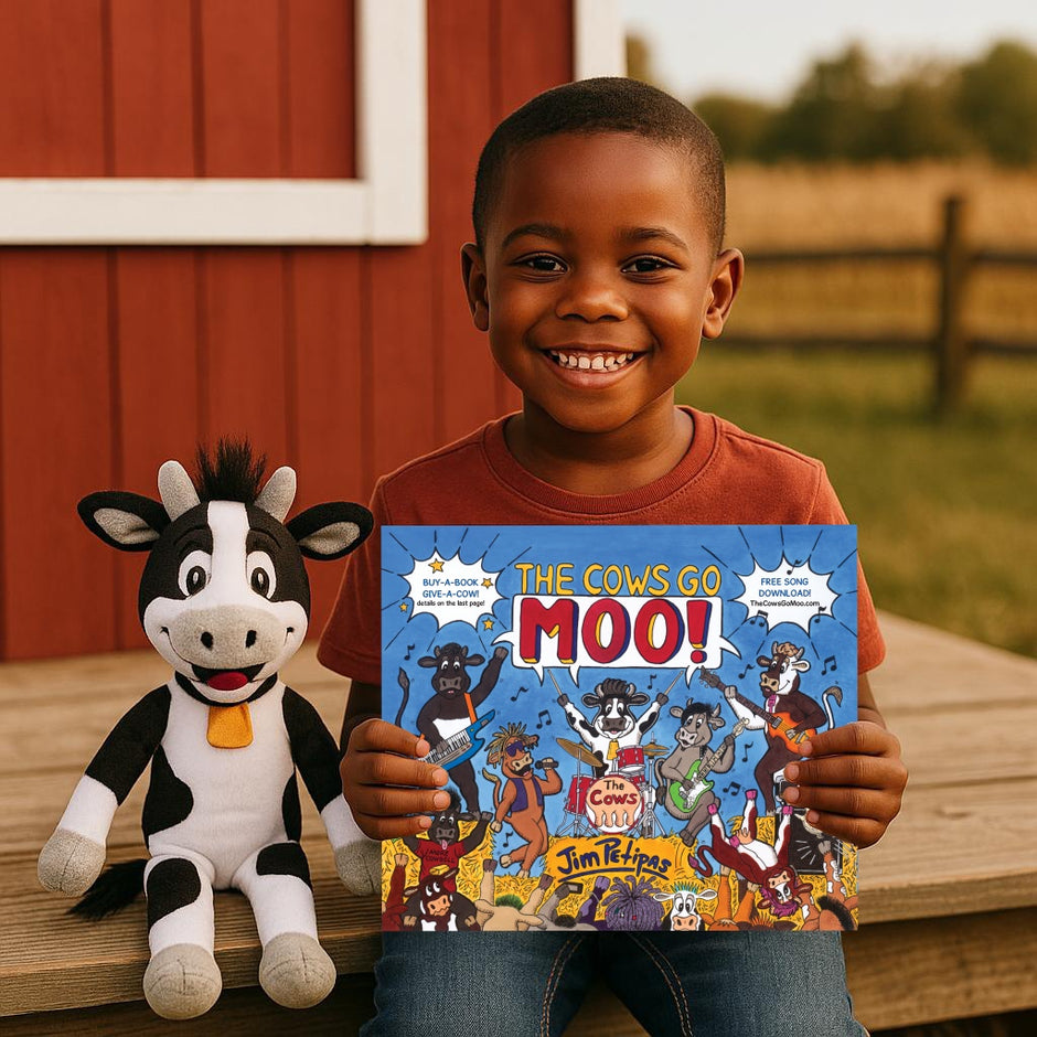 The Cows Go Moo! | Hardcover Children's Rhyming Picture Book